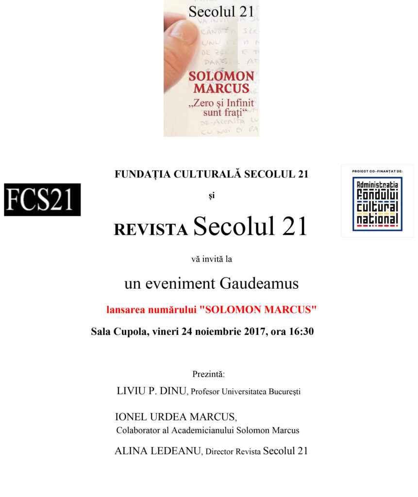 Un nou număr din Revista Secolul 21 - Secolul 21